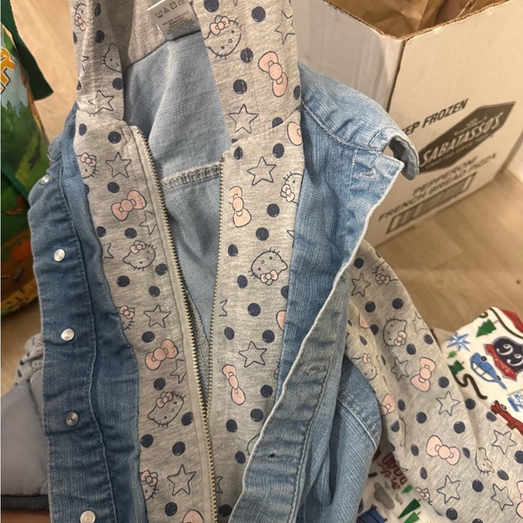 Hello Kitty | Jackets & Coats | Hello Kitty Blue Denim Jacket With ...